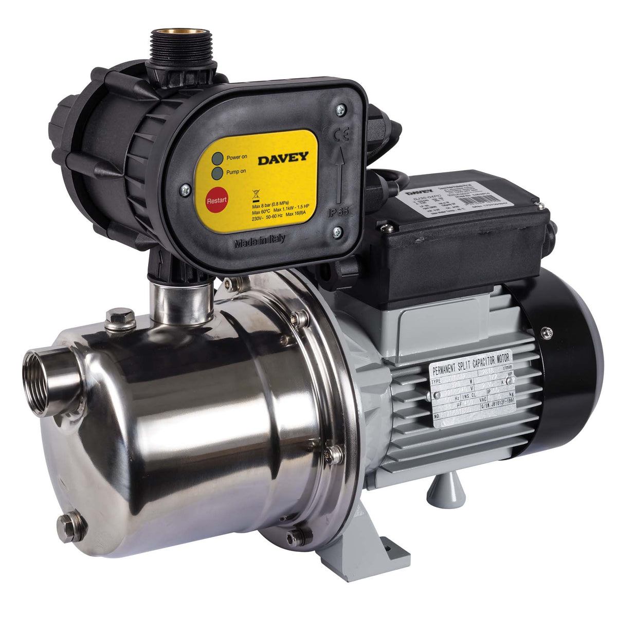 Davey SJ35-04PC Silver Series Domestic Jet Pump – Diesel & Machinery ...